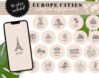 Instagram Travel Highlight Covers 100 Countries Instagram - Etsy