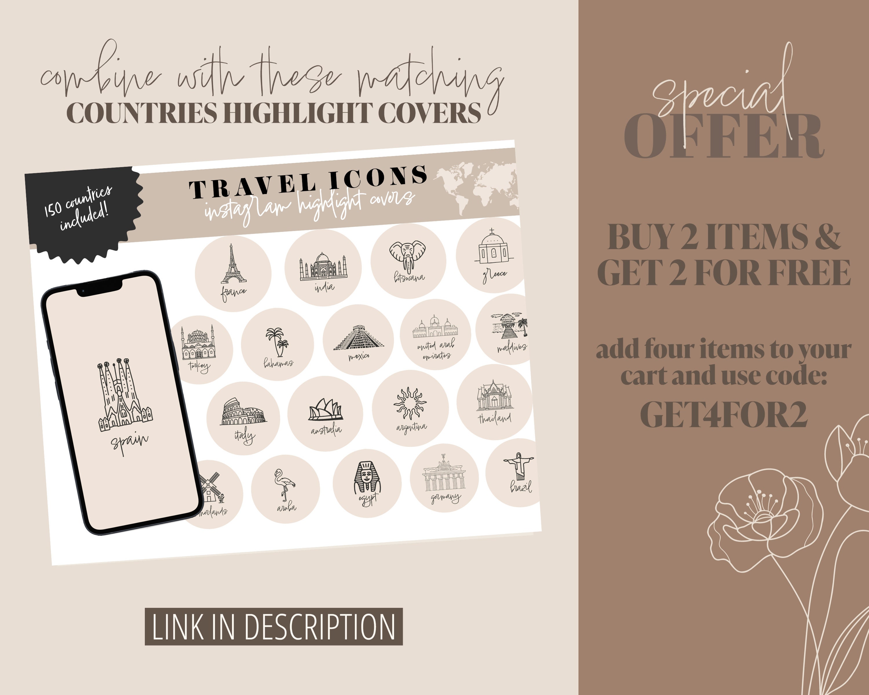 Travel Instagram Highlight Covers, Cities Instagram Story Icons, Travel ...