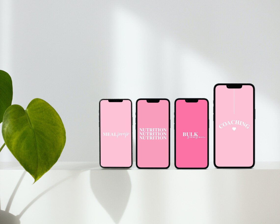 Fitness Instagram Highlight Covers With Letters, Pink Personal Trainer ...