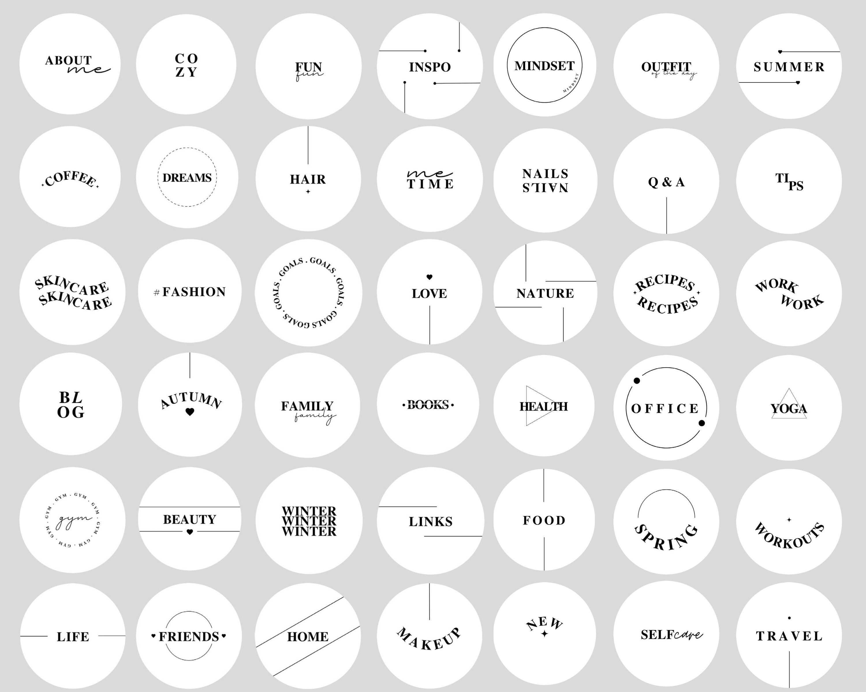 Christmas Instagram Highlight Covers, Boho Holiday Story Icons, Winter ...