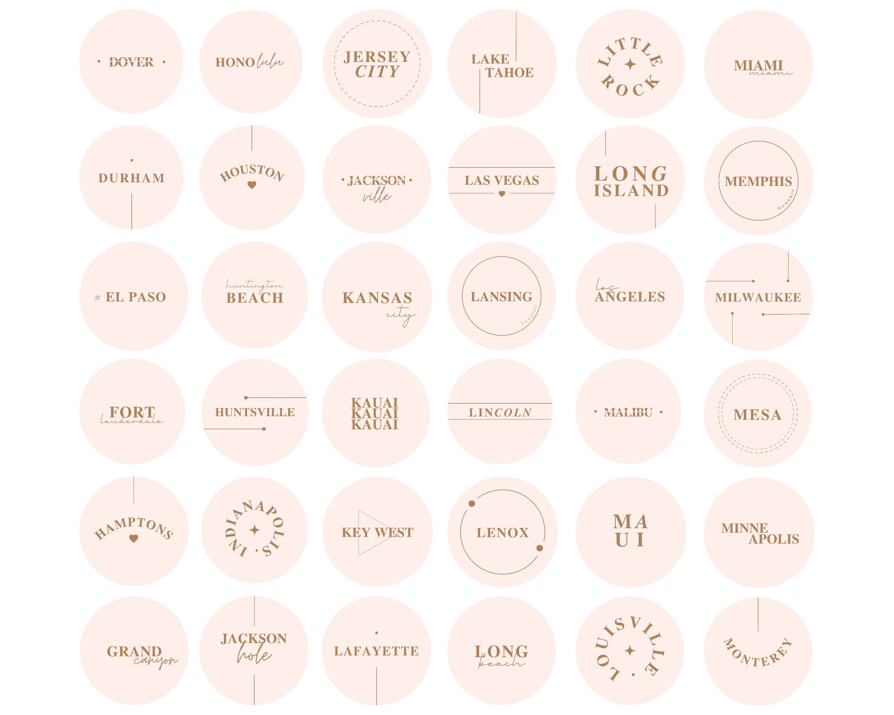 Travel Instagram Highlight Covers, Travel Agent Logo, US Cities and ...