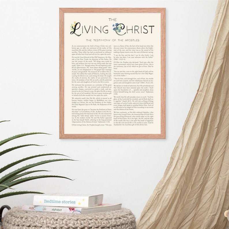 LDS the Living Christ Printable - Etsy