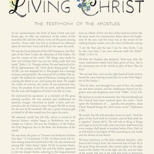 LDS the Living Christ Printable - Etsy