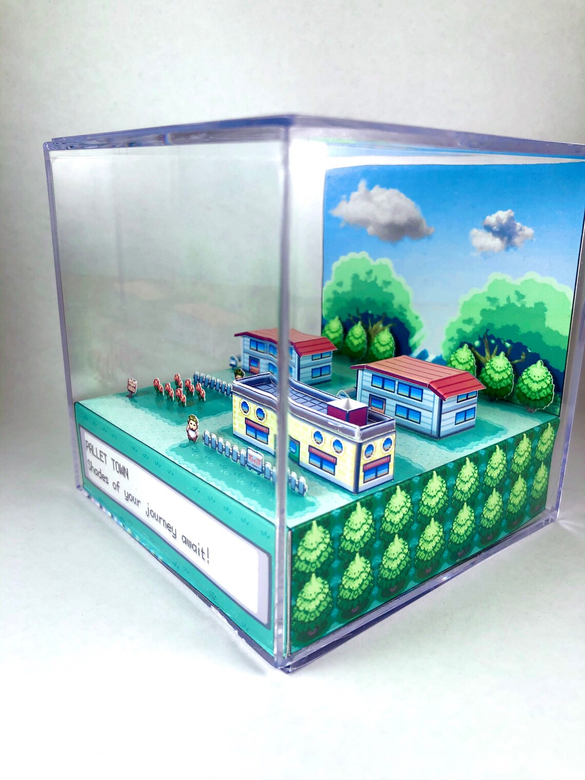 Pokemon Box Pallet Town 3D Box Diorama From Pokemon Fire | Etsy