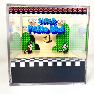 Handmade 3D Super Mario Cube Super Mario Bros 3 Shadowcube Vintage ...