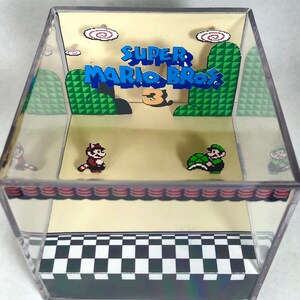 Handmade 3D Super Mario Cube Super Mario Bros 3 Shadowcube Vintage ...