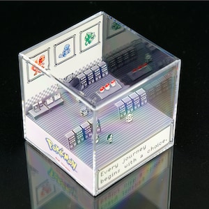 3d Pokémon Cube - Oaks Lab Generation 1 - 3D Pokemon Display - Perfect ...