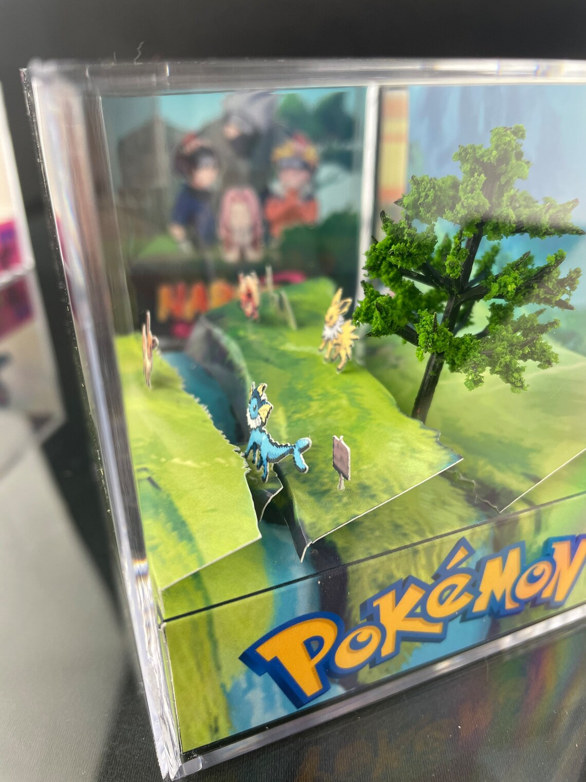 Eevee Classic Box Amongst Eeveelutions VSYNCART 3D Shadowbox - Etsy