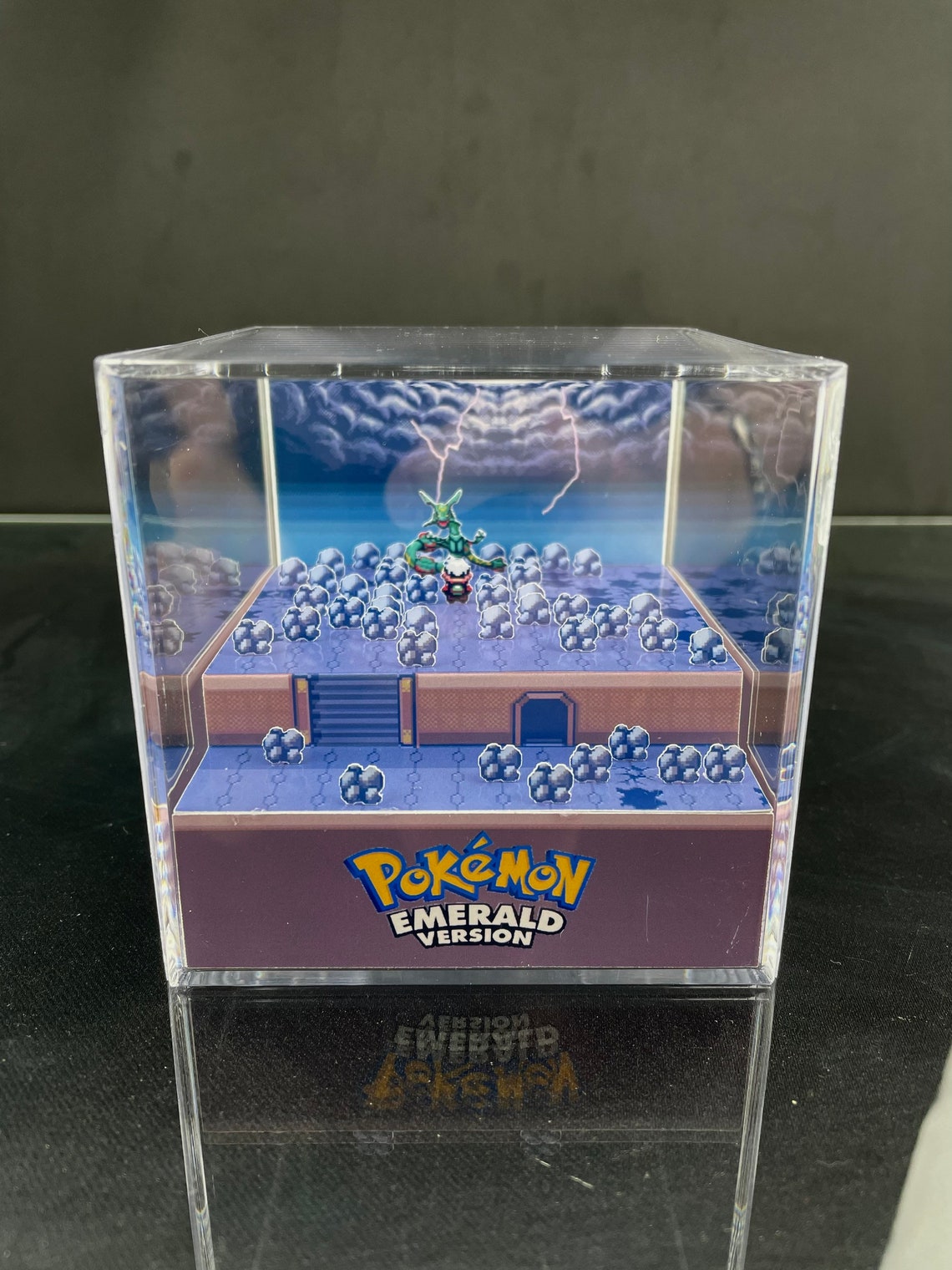 Rayquaza at Sky Pillar Pokemon Emerald 3D Box - Etsy