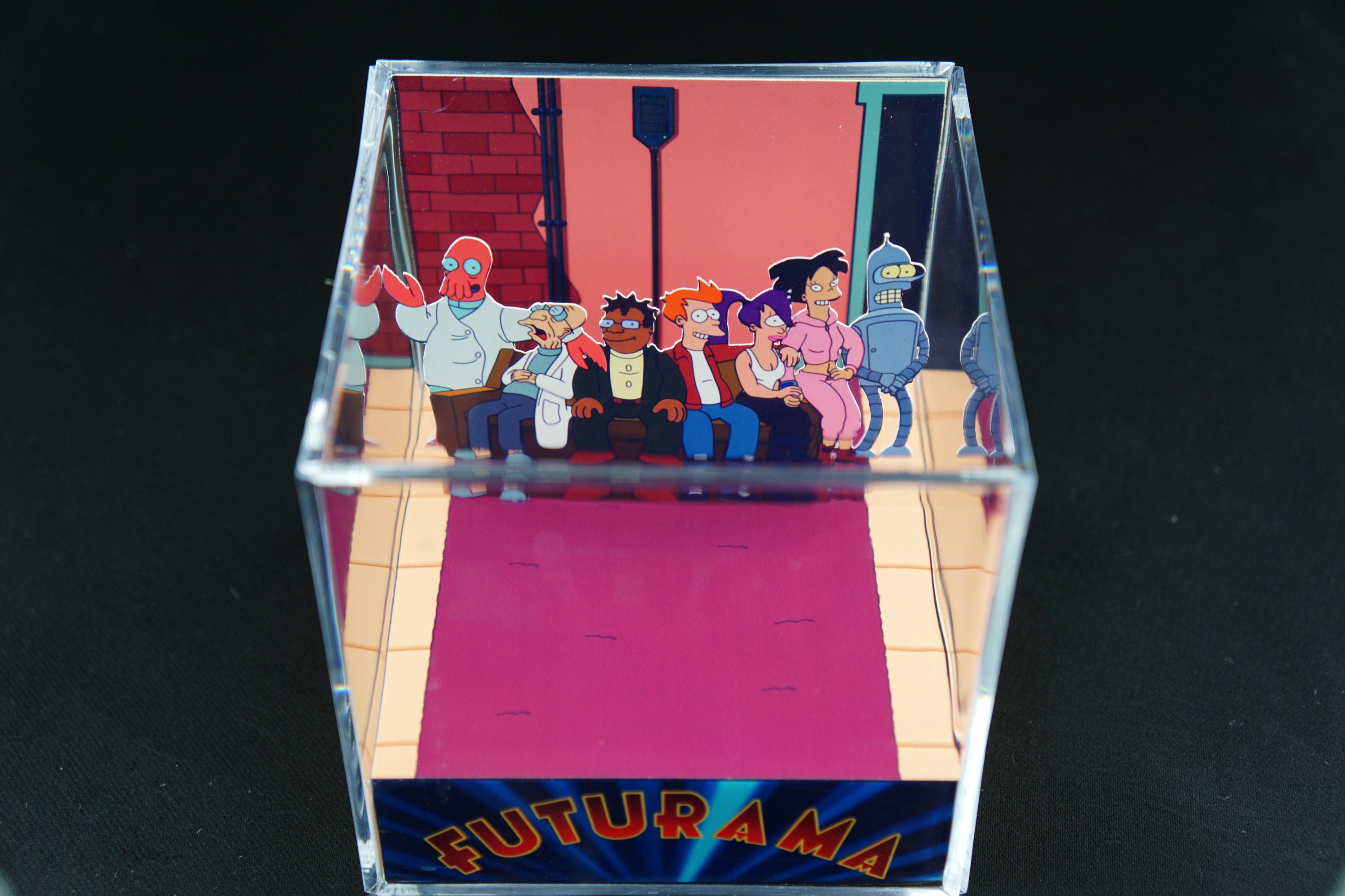 Futurama Display Cube Fan Art VSYNCART 3D Art Box - Etsy