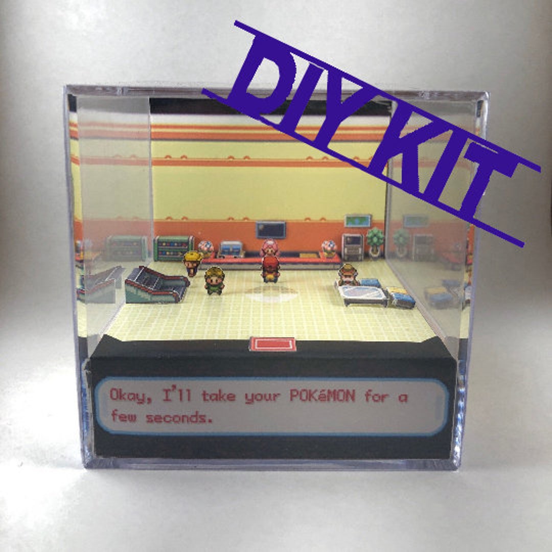 DIY Kit machine Cut Pieces Pokecenter Fire Red / Leaf Green Heal Your ...