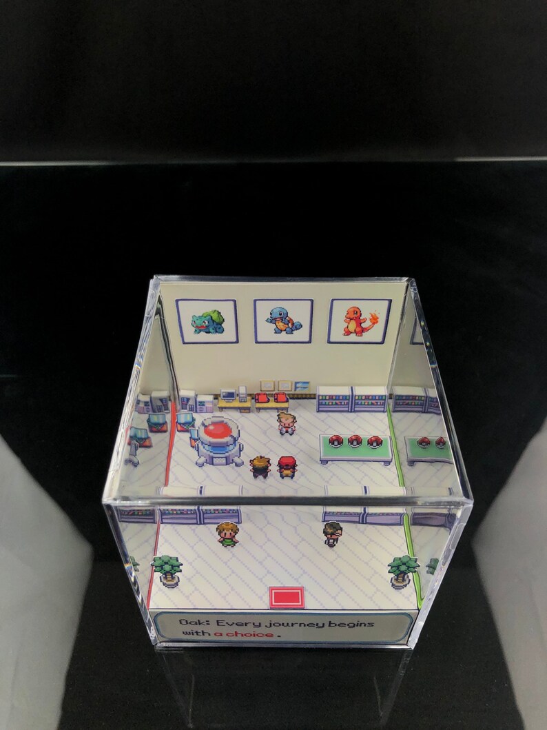 Pokémon Professor Oaks Lab - 3rd Gen - Shadowcube 3D Art Box - Pokemon ...