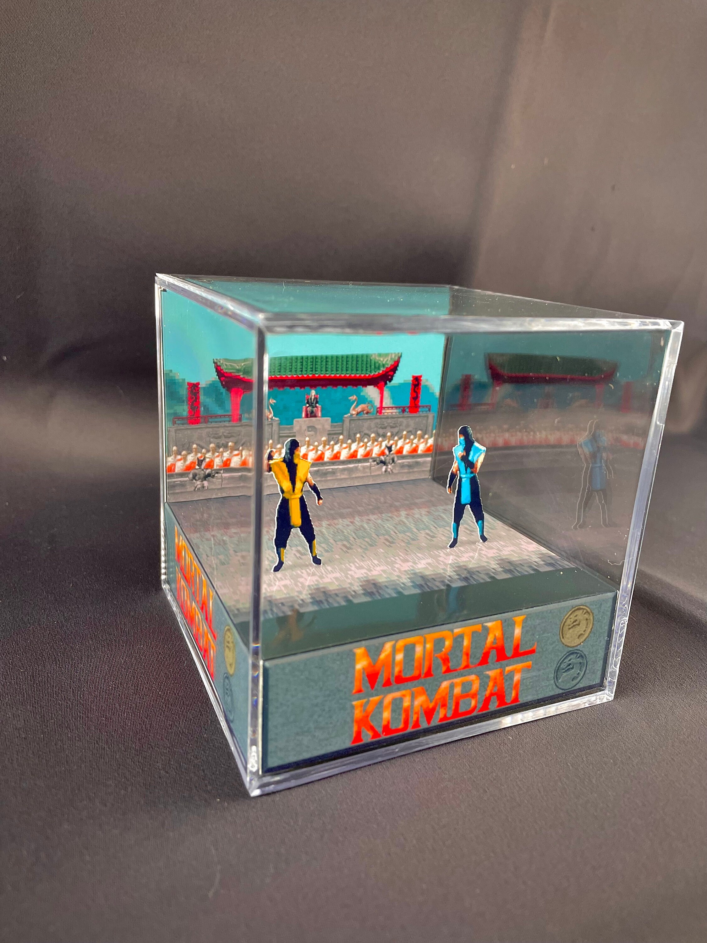 Mortal Kombat Inspired Shadow Cube - MK 1992 Scorpion Vs Sub Zero - Etsy