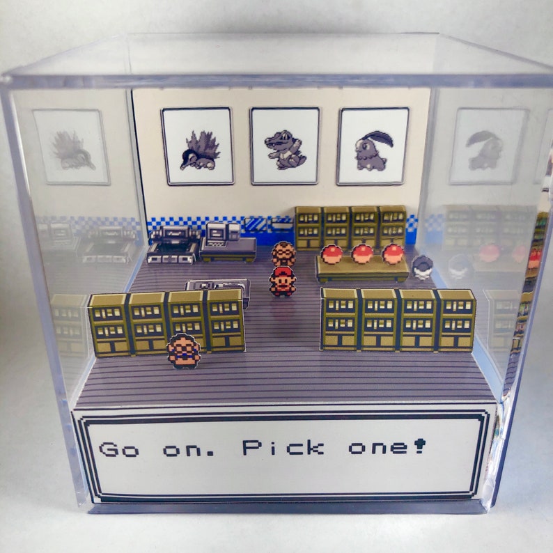 Pokemon Elm’s Lab - Choose Your Starter - Gen 2 - Pokémon Crystal 3D ...