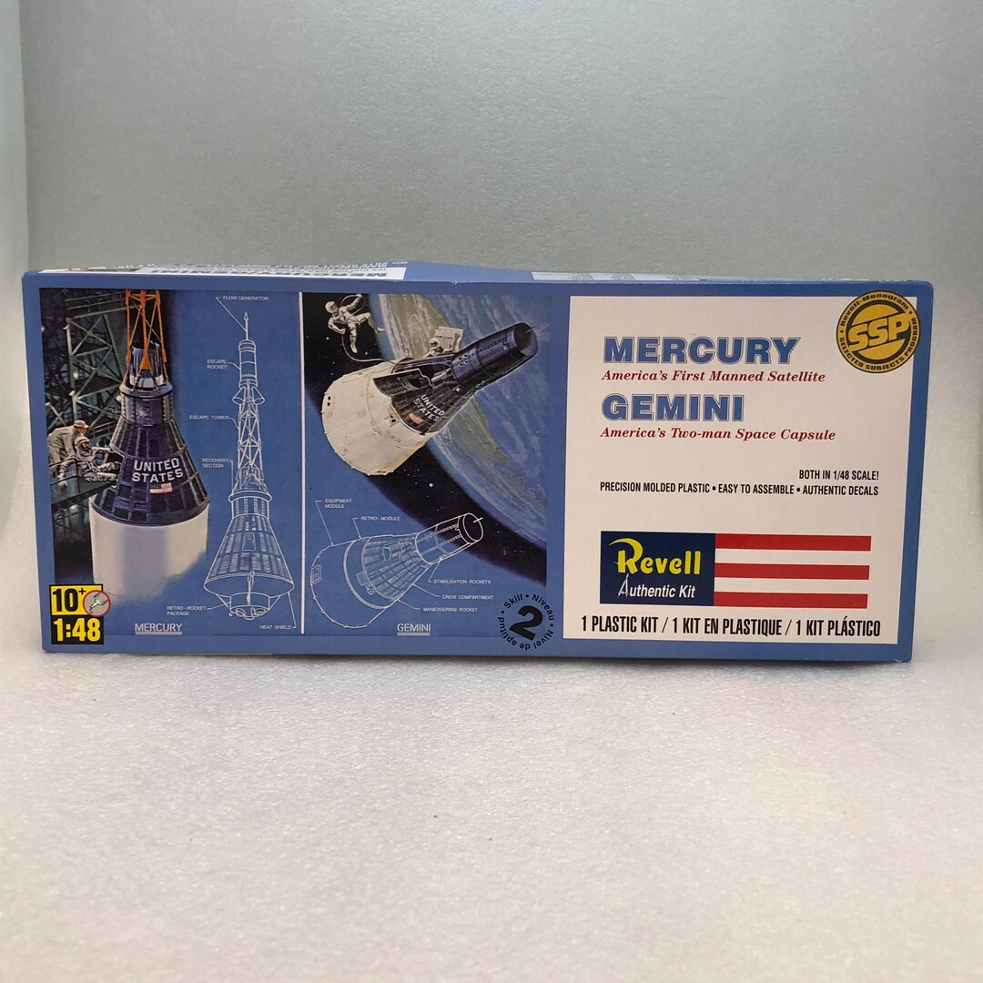 Vintage Revell Mercury/gemini Model Kit - Etsy
