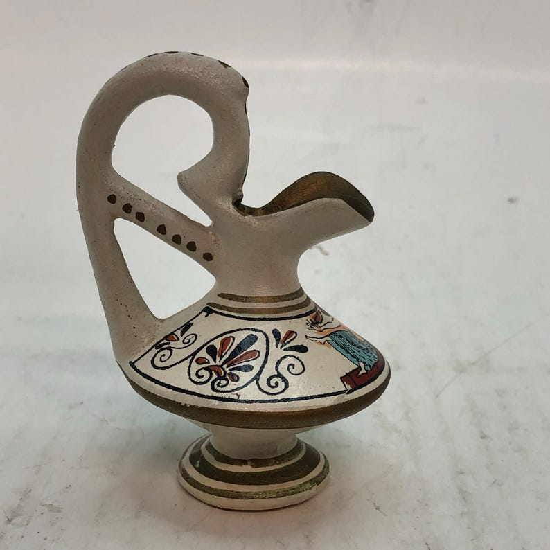 Vintage Miniature Greek Pitcher - Etsy