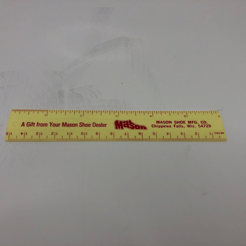 Vintage Mason Shoe Dealer Rain Bonnet and Ruler, Set - Etsy