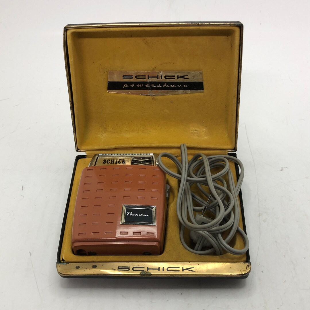 Vintage Schick Powershave Electric Razor With Case - Etsy