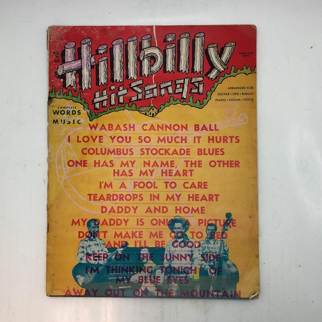 Vintage "hillbilly Hit Songs" Music Book - Etsy