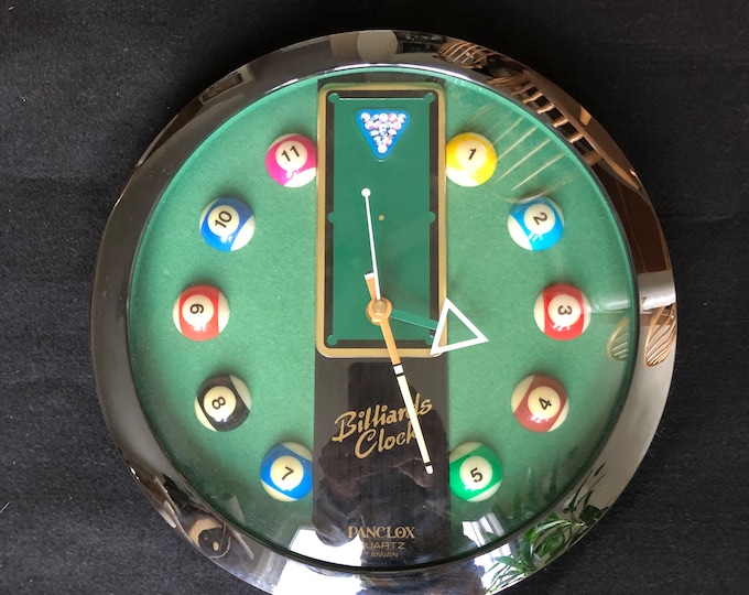 Vintage Billiards Clock - Etsy