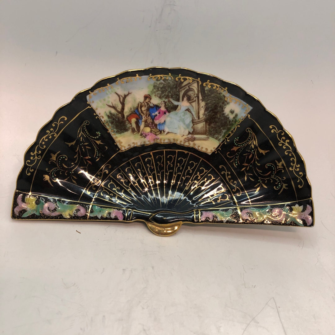 Vintage Nippon Fan Dish/wall Hanging - Etsy
