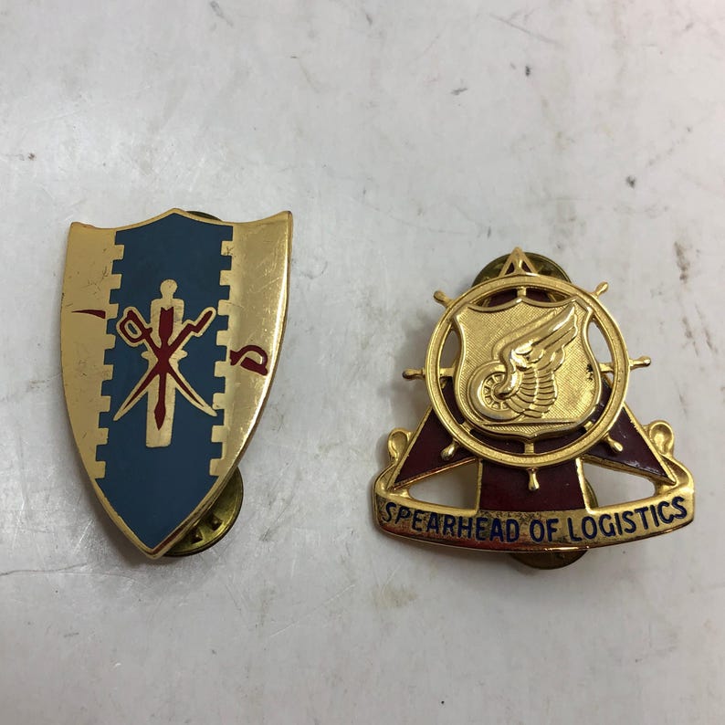 Vintage Army Regimental Crests, Set of 2 - Etsy