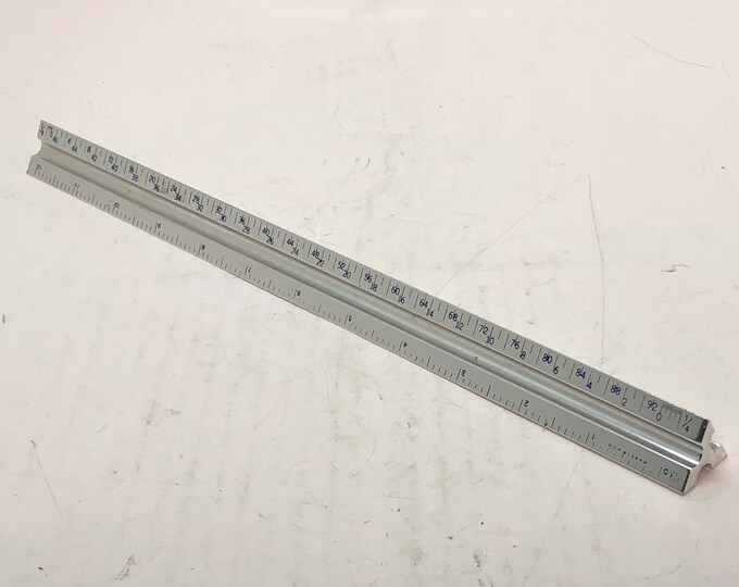 Vintage Alcoa Aluminum Ruler/ Triangular Scale - Etsy