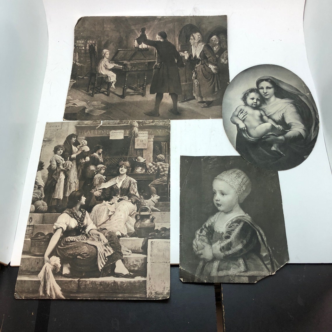 Vintage Lithograph Prints, Set of 4-young Handel, Scene in Venice ...