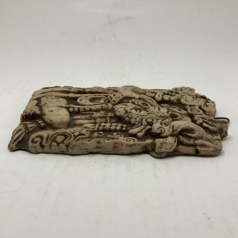 Vintage Mexican Molded Plaster Wall Plaque With Mayan/aztec - Etsy