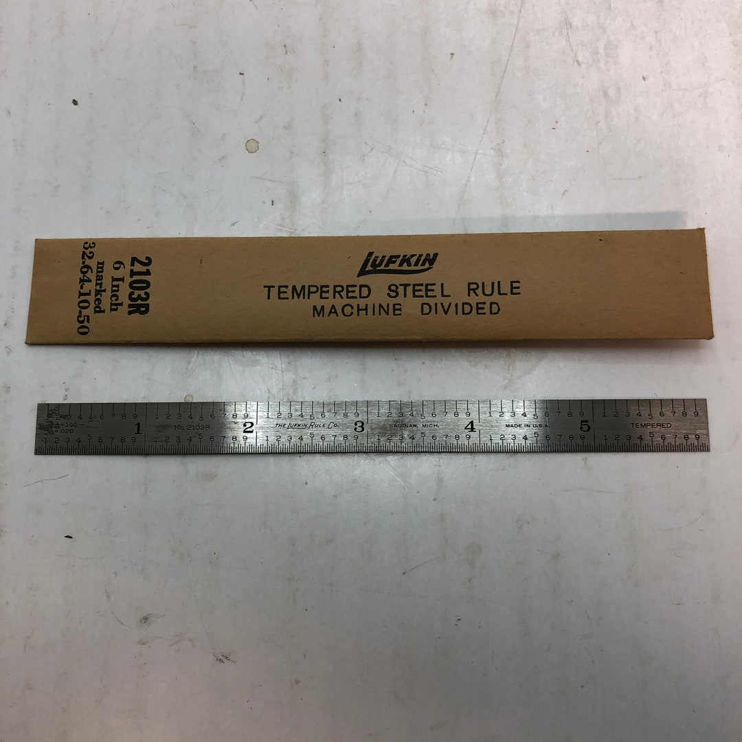 Vintage Lufkin Steel Machinist Rules,2 - Etsy