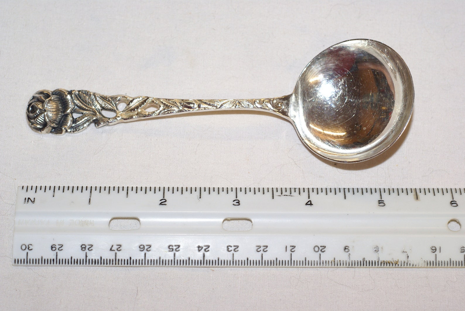 Antique German Rose Spoon - Etsy