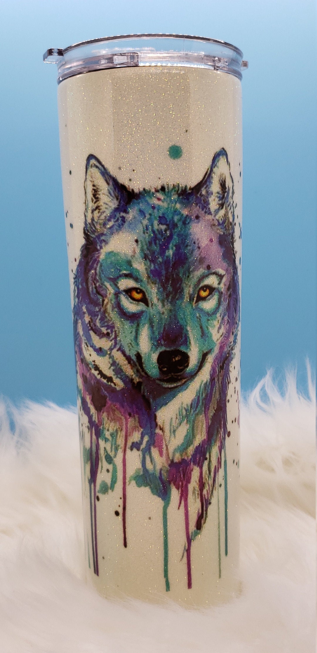 Vaso de lobo flaco de 30 onzas - Etsy España