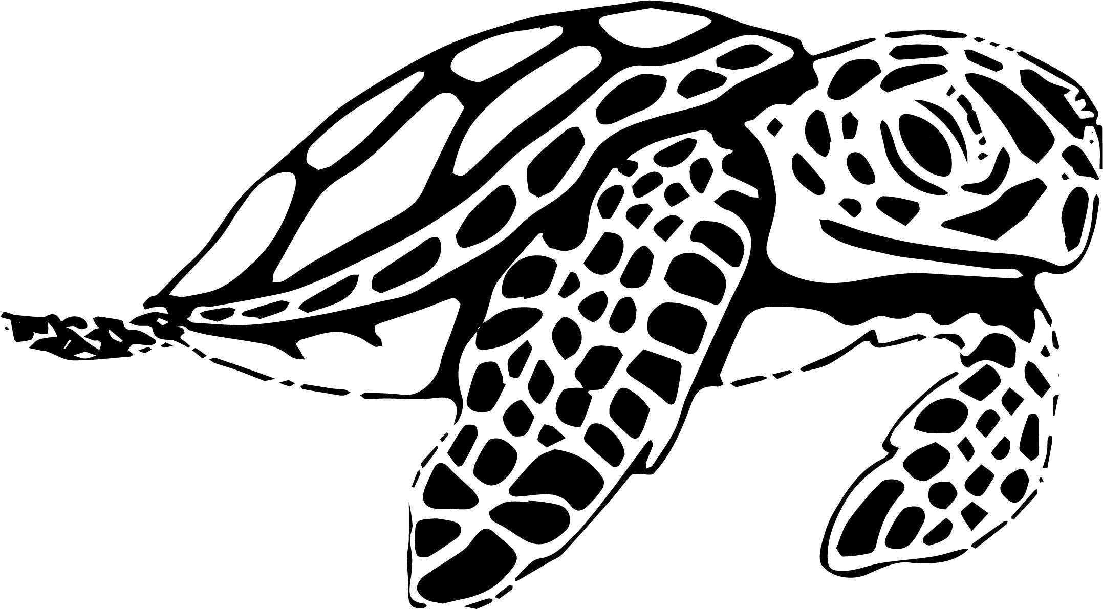 SVG DXF DWG Sea Turtle Honu Cut File for Use With Cnc Laser | Etsy