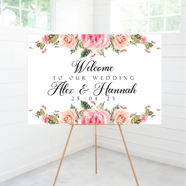 Personalised Welcome Sign Foam Board - Etsy UK
