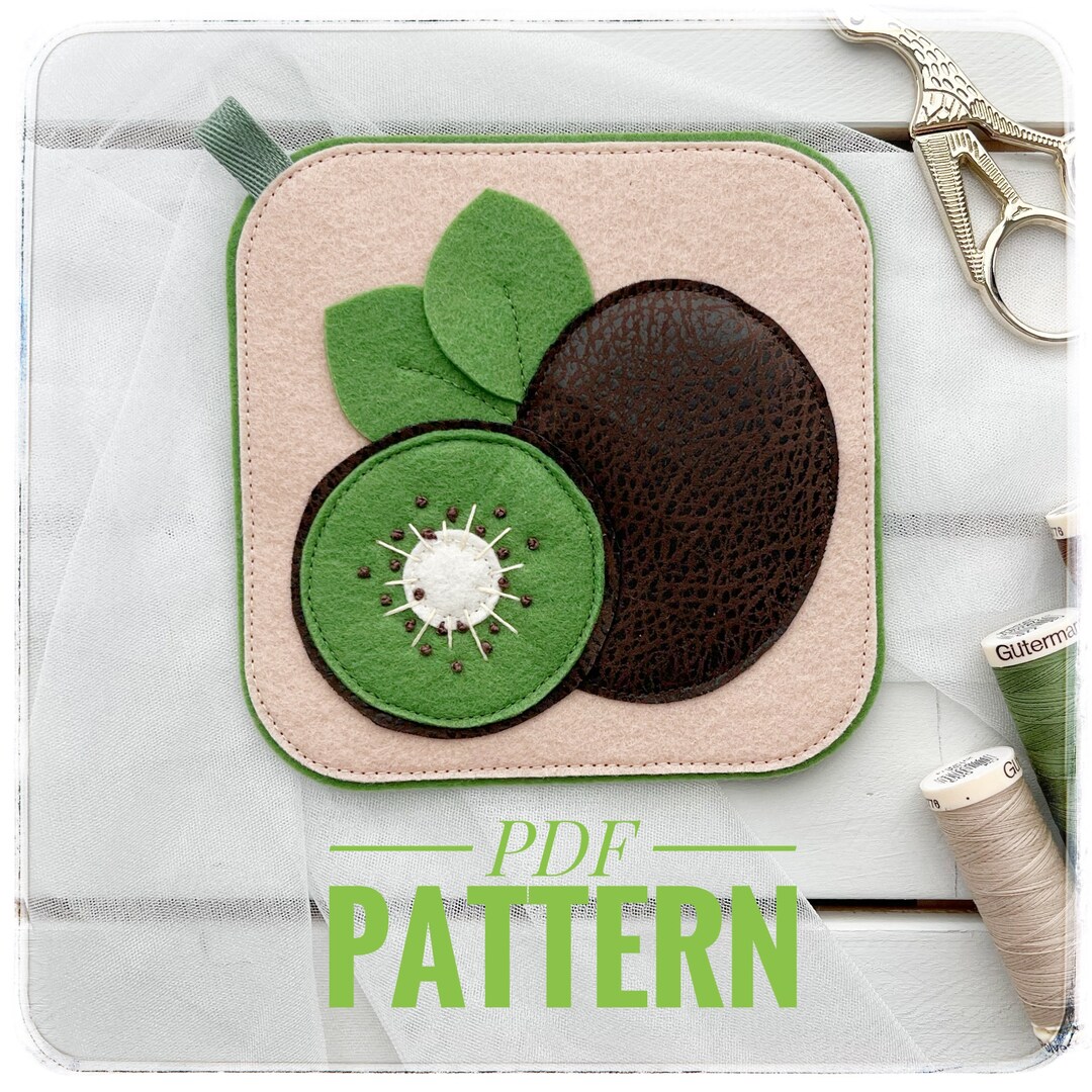 Kiwi Quiet Pattern PDF. One Page for Felt Book. - Etsy
