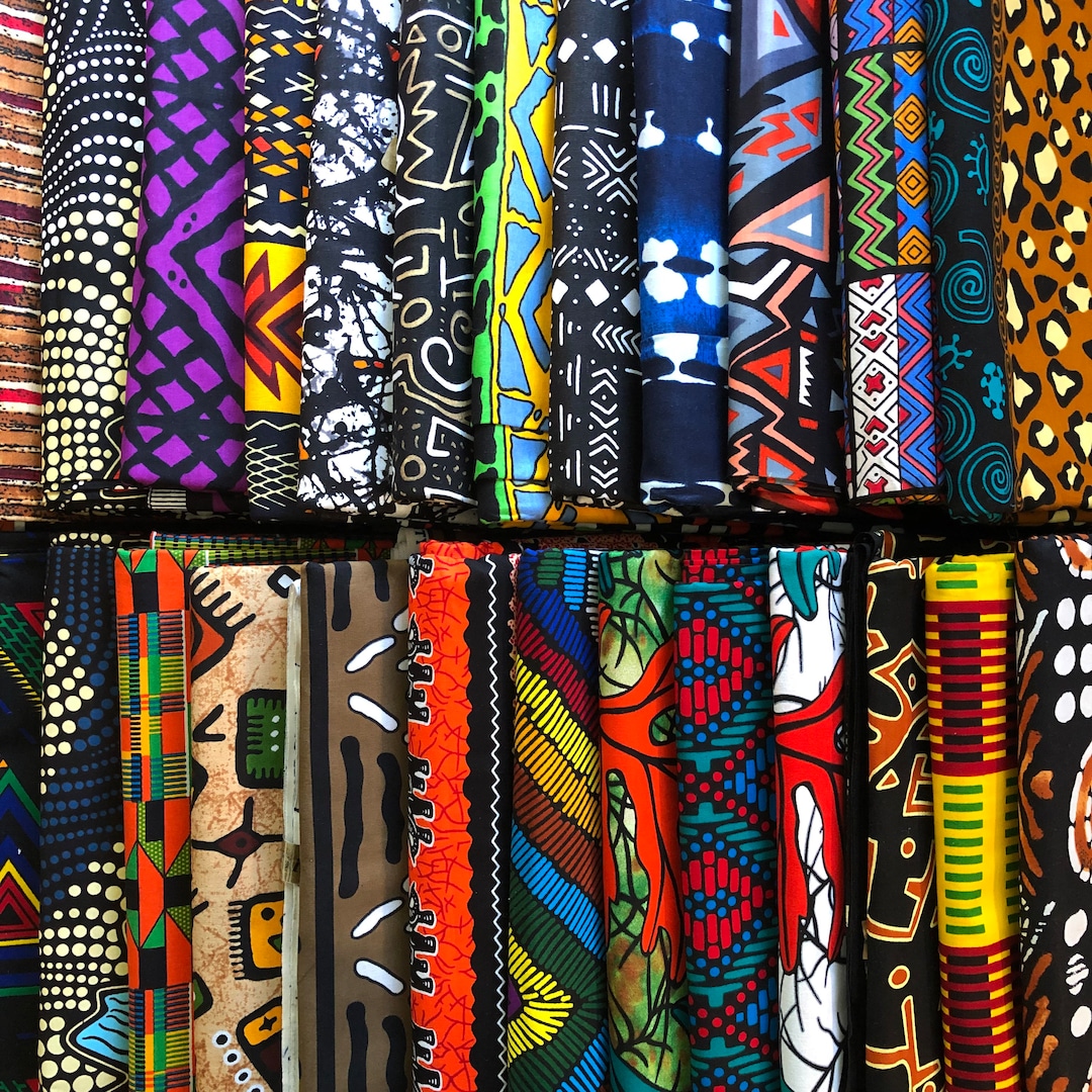 4 African Print Fat Quarters, Ankara Fat Quarter Bundle, Random Fat ...