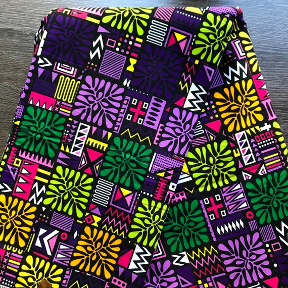 African Print Fabric Jewel Print Fabric Ankara Fabric Face | Etsy