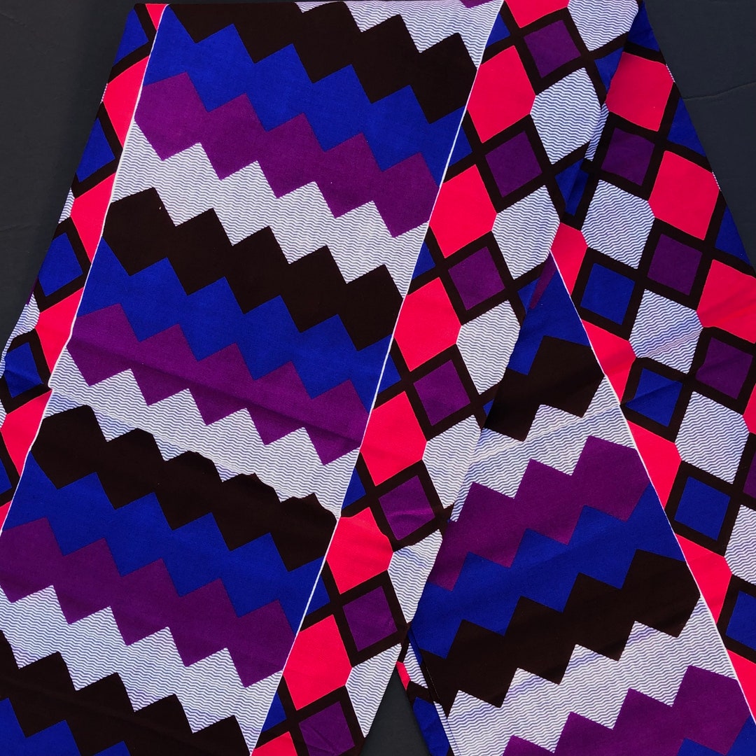 African Print Fabric, Kente Print Fabric, Ankara Fabric, Bright Colors ...