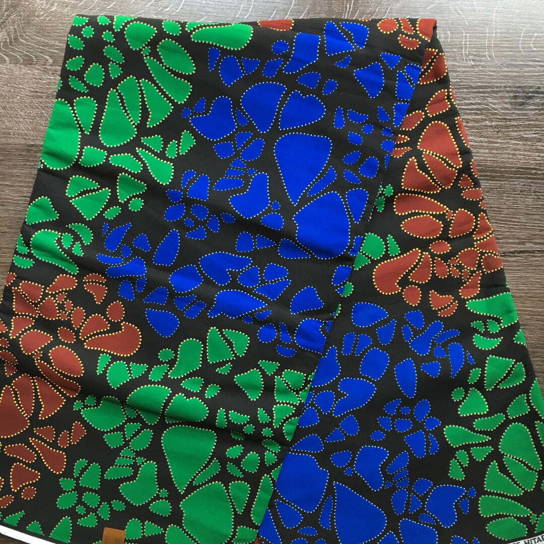 African Print Fabric, Multicolor Colorful Print Ankara Fabric, Bright ...