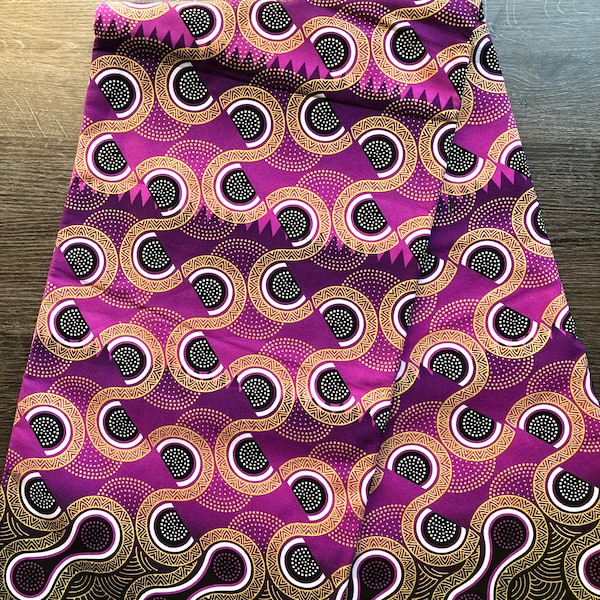 Purple African Fabric - Etsy
