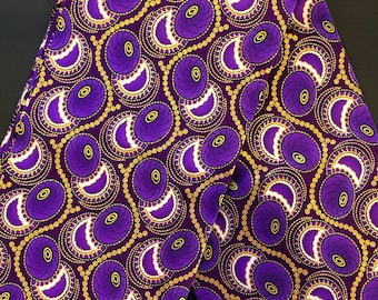Purple African Fabric - Etsy