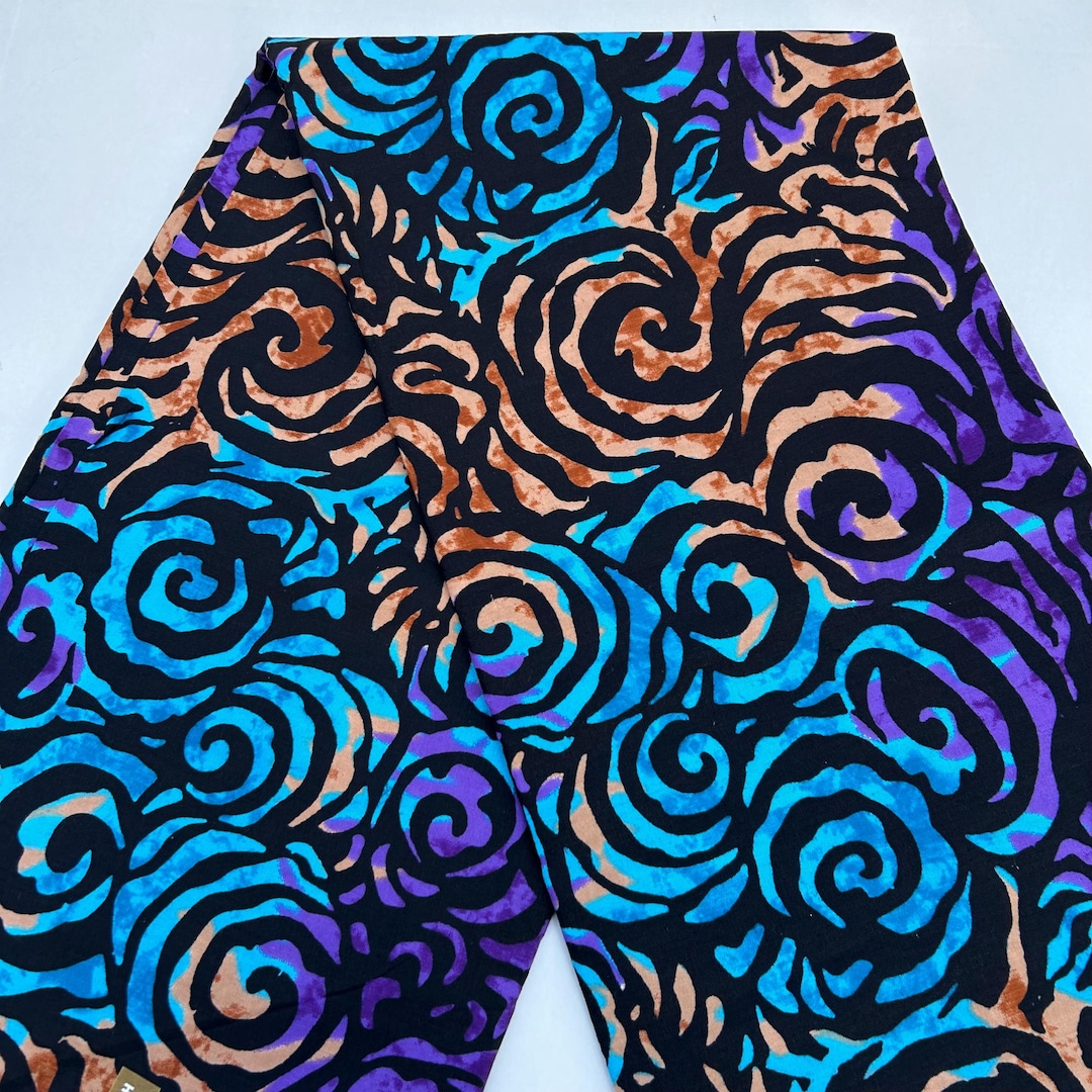 African Print Fabric, Ankara Fabric, Batik Inspired Print, Face Mask ...