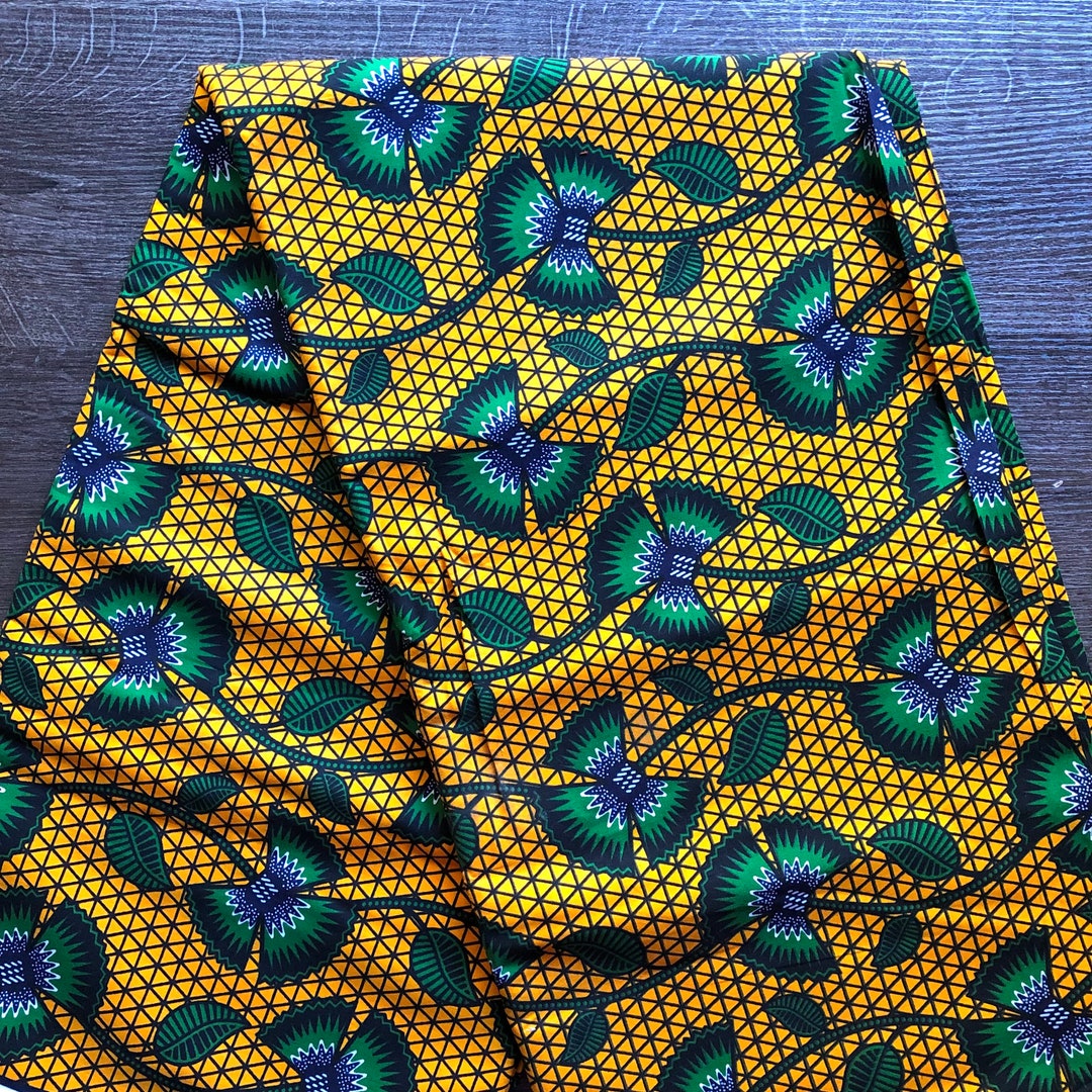 African Print Fabric, Floral Print Fabric, Ankara Fabric, Multicolor ...