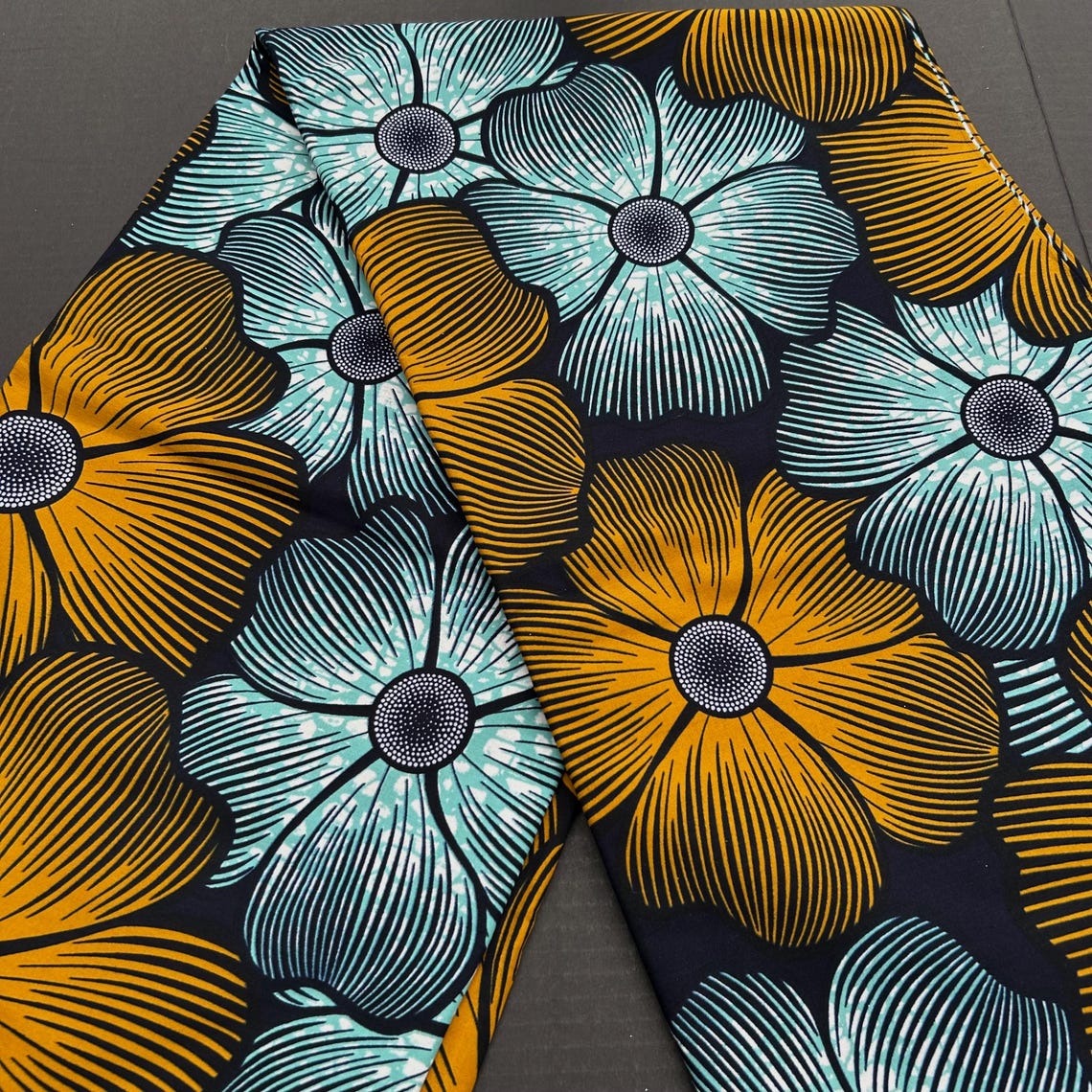 African Print Fabric, Floral Print Fabric, Ankara Fabric, Big Flowers ...