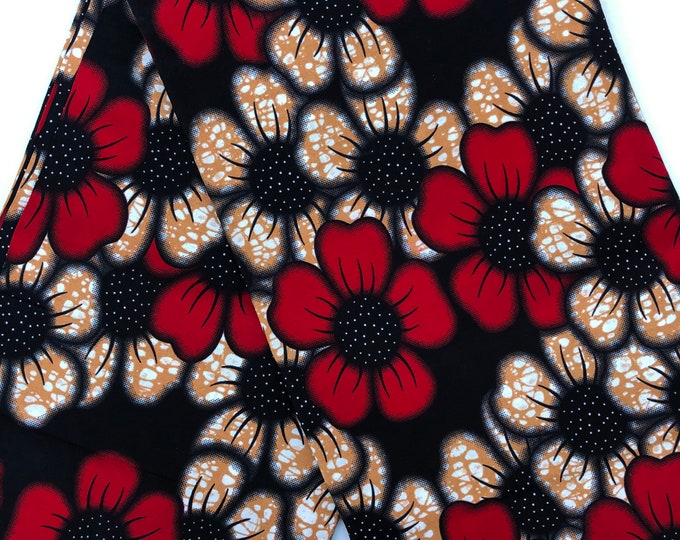 African Print Fabric, Floral Print Fabric, Ankara Fabric, Flowers Print ...
