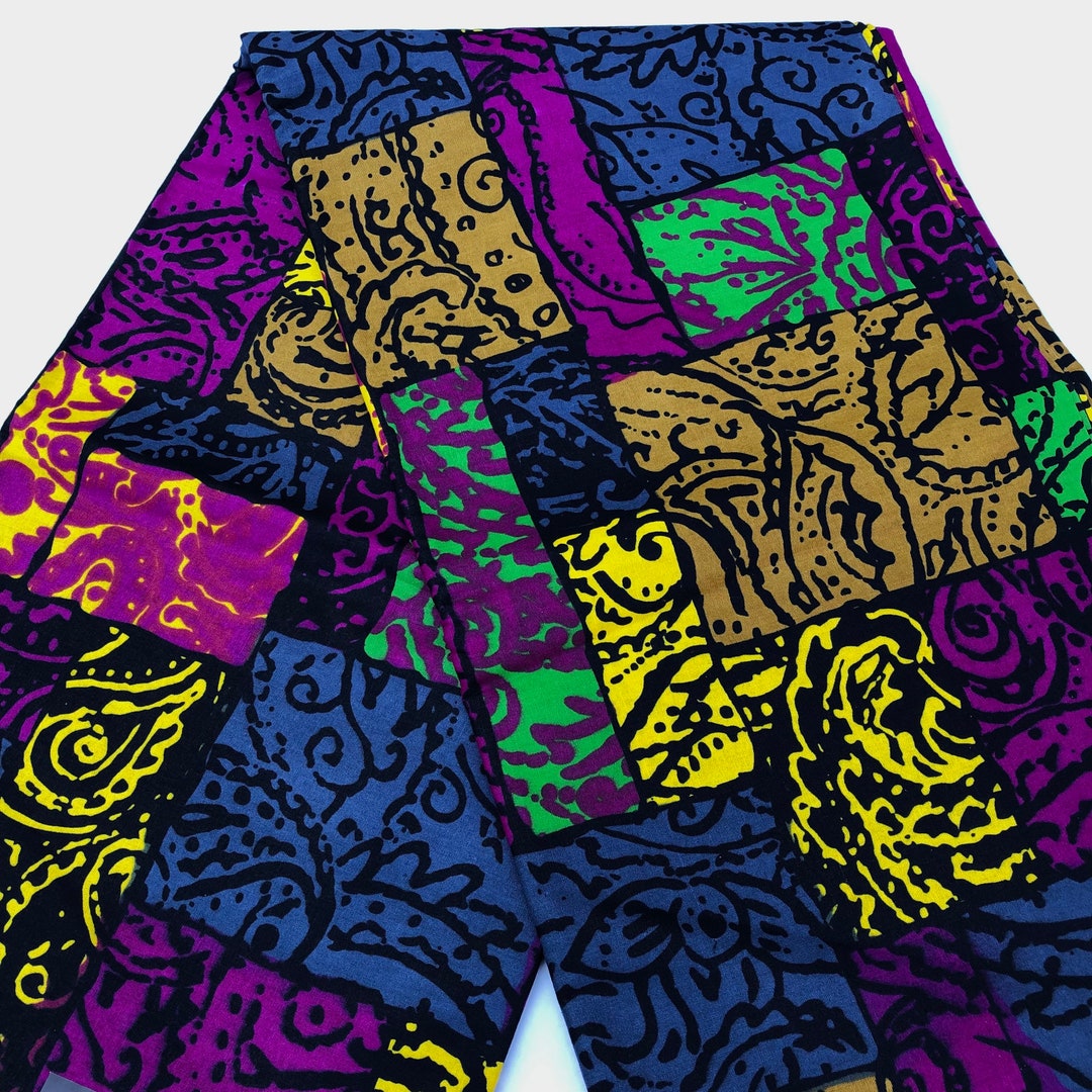 African Print Fabric, Abstract Print Fabric, Ankara Fabric, Patchwork ...
