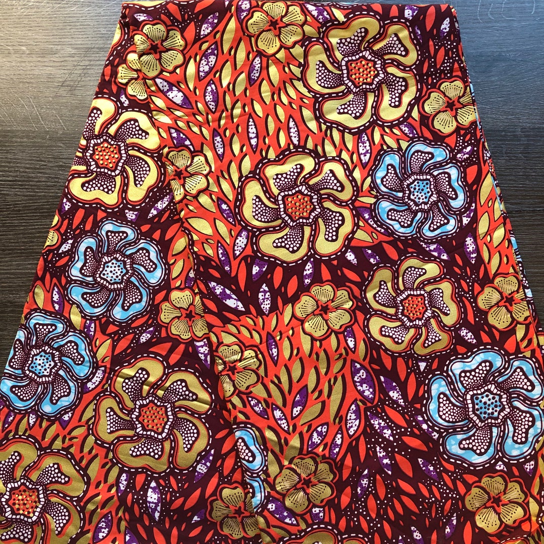 African Print Fabric, Floral Print Fabric, Ankara Fabric, Tropical ...