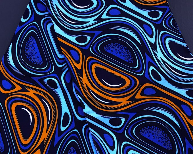African Print Fabric, Geo Print Fabric, Ankara Fabric, Oil Drops Print ...