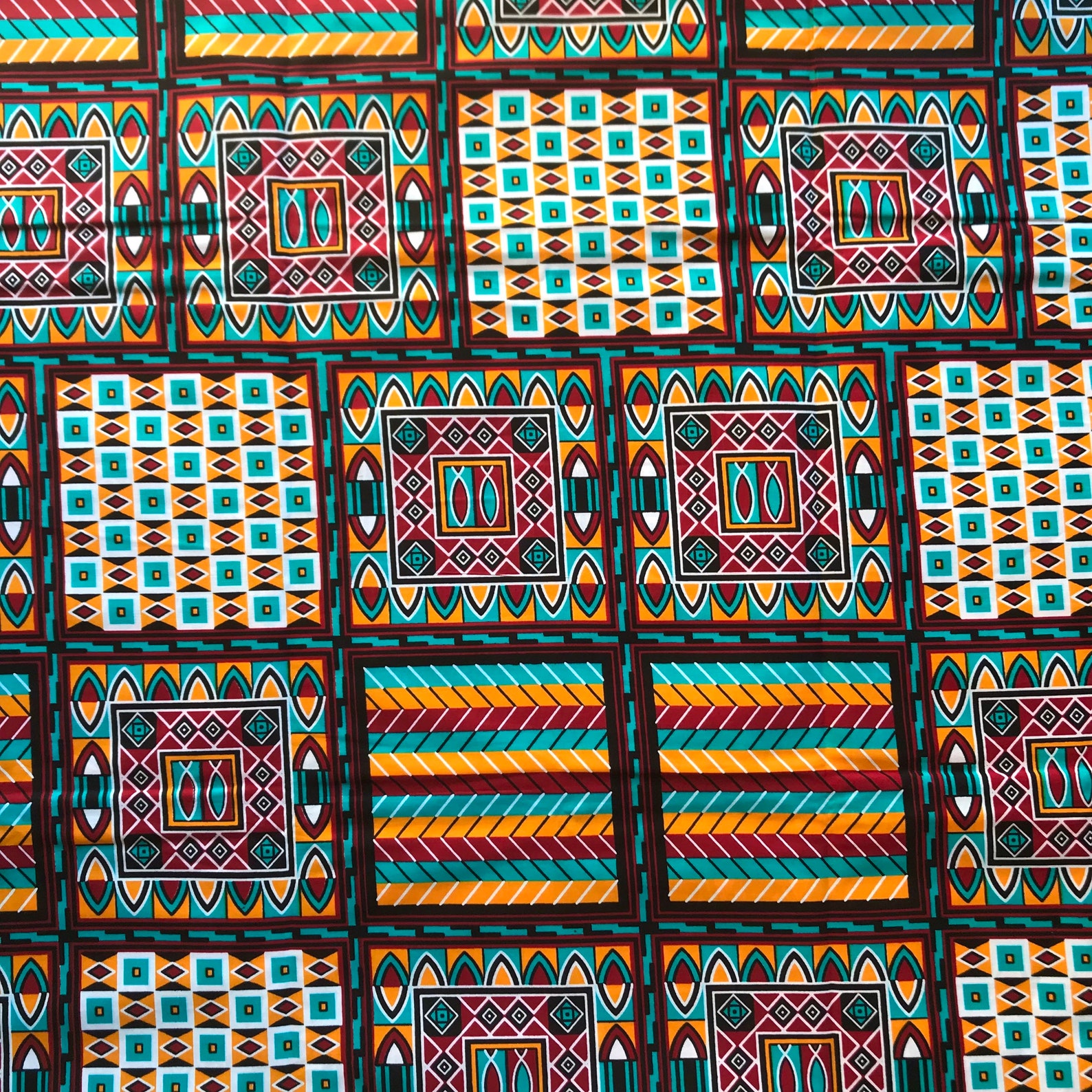 African Print Fabric Patchwork Print Fabric Ankara Fabric - Etsy