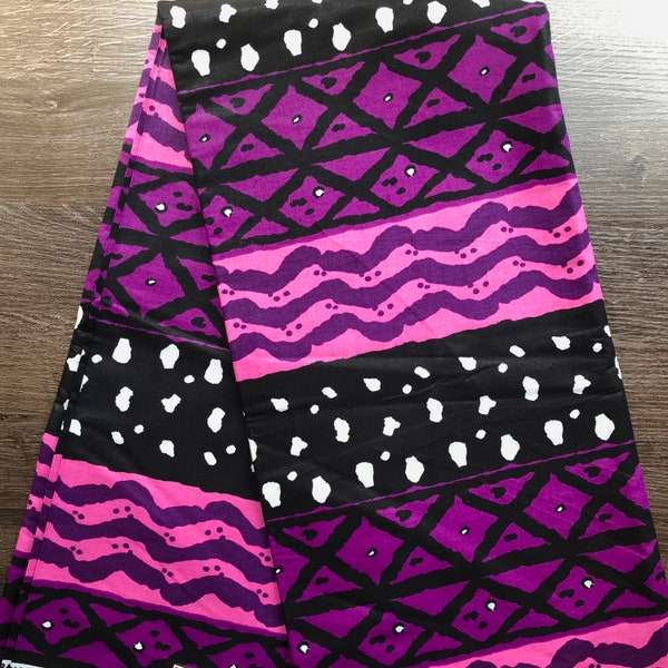 Purple African Fabric - Etsy